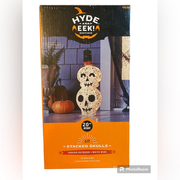 Target | Holiday | Hyde Eek Light Up Double Stacked Skulls Novelty ...